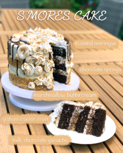 S'mores Cake - Recipe & Decorating Tutorial - Lexis Rose