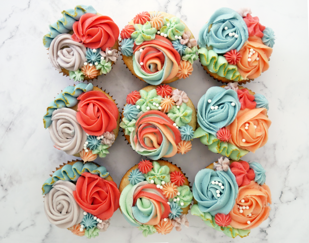 Fall Flower Cupcakes – Recipes & Decorating Tutorial
