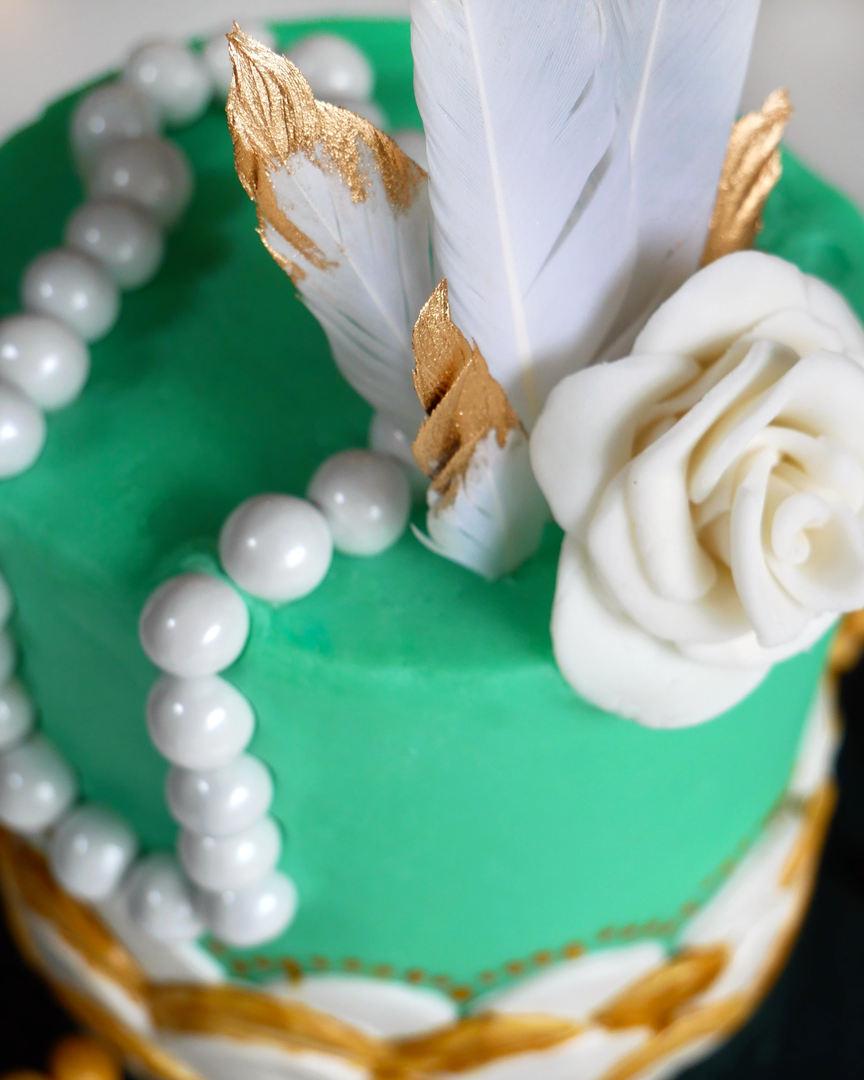 2-Tier Great Gatsby Roaring '20s Cake - Decorating Tutorial